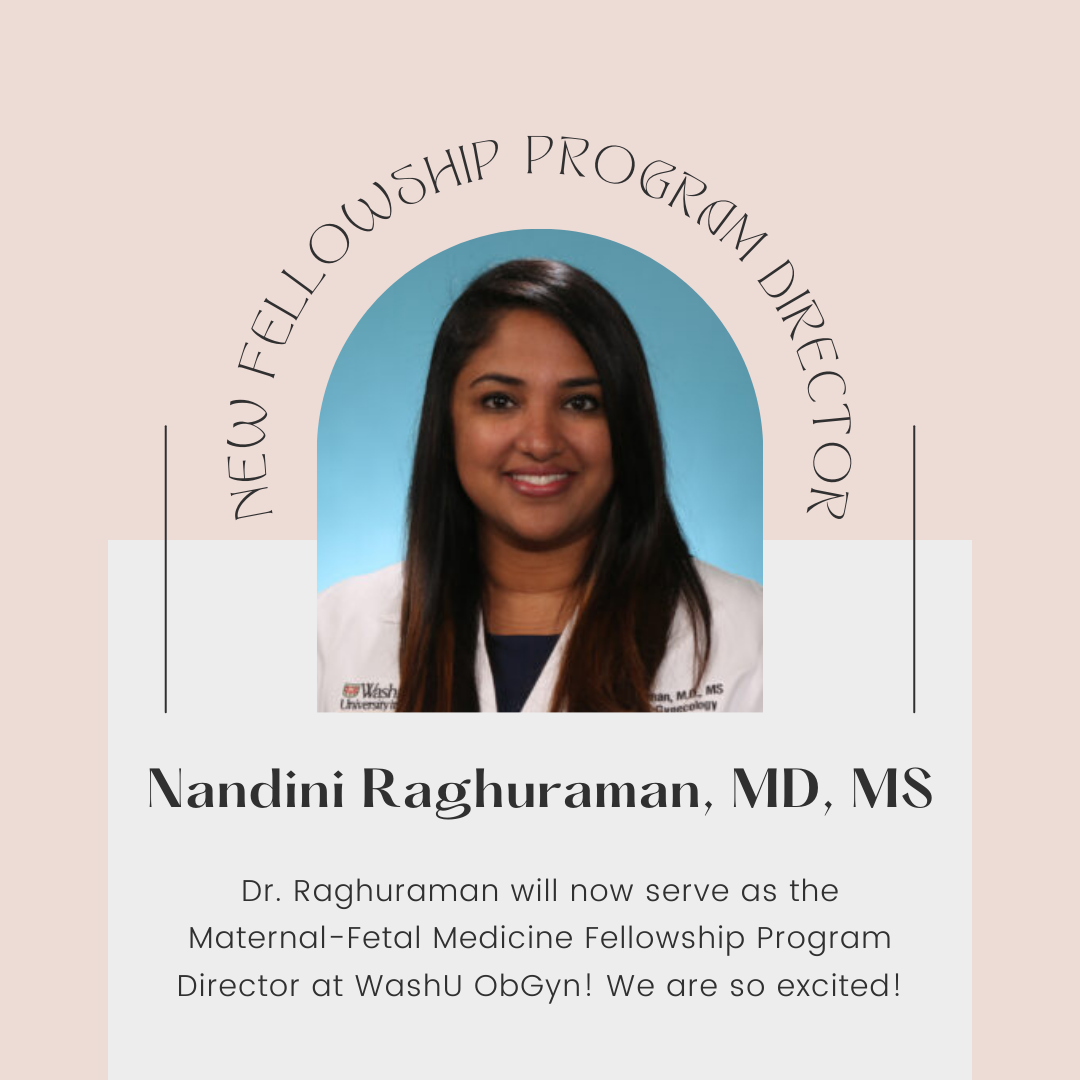 Dr. Raghuraman announced as MFM fellowship Program Director ...