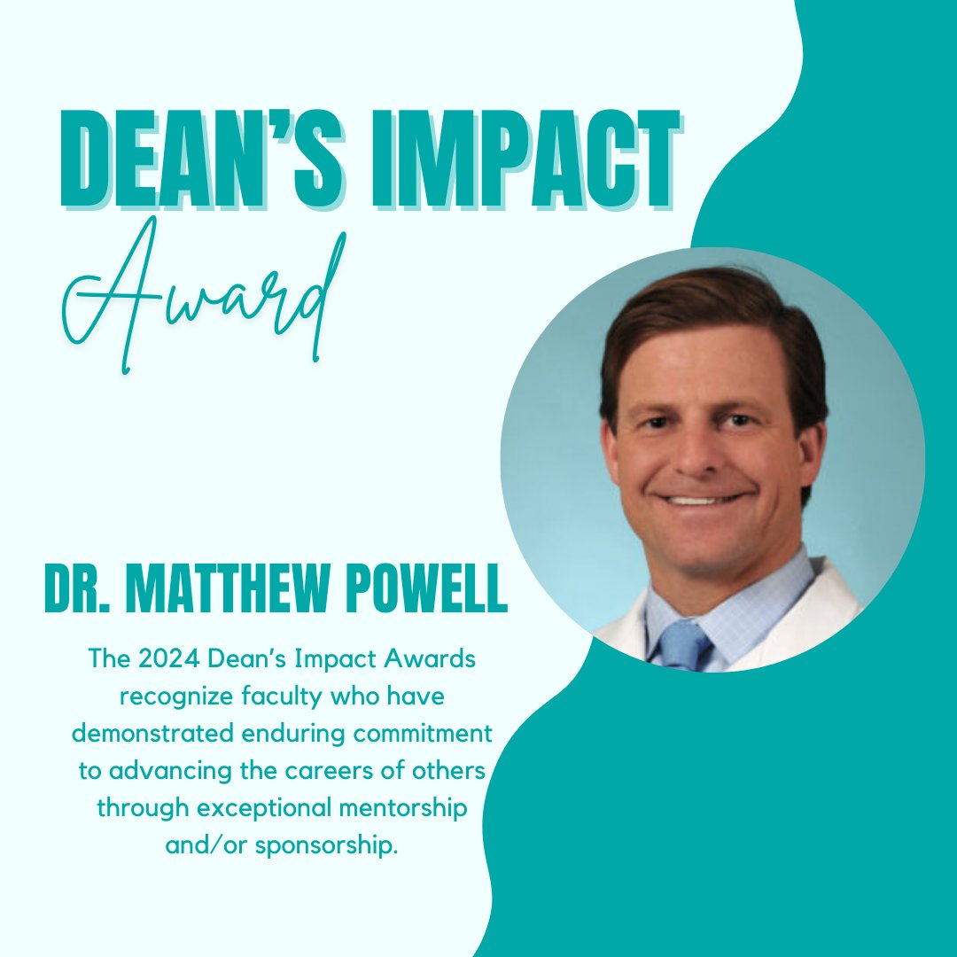 Dr. Powell receives Dean's Impact Award - Obstetrics & Gynecology