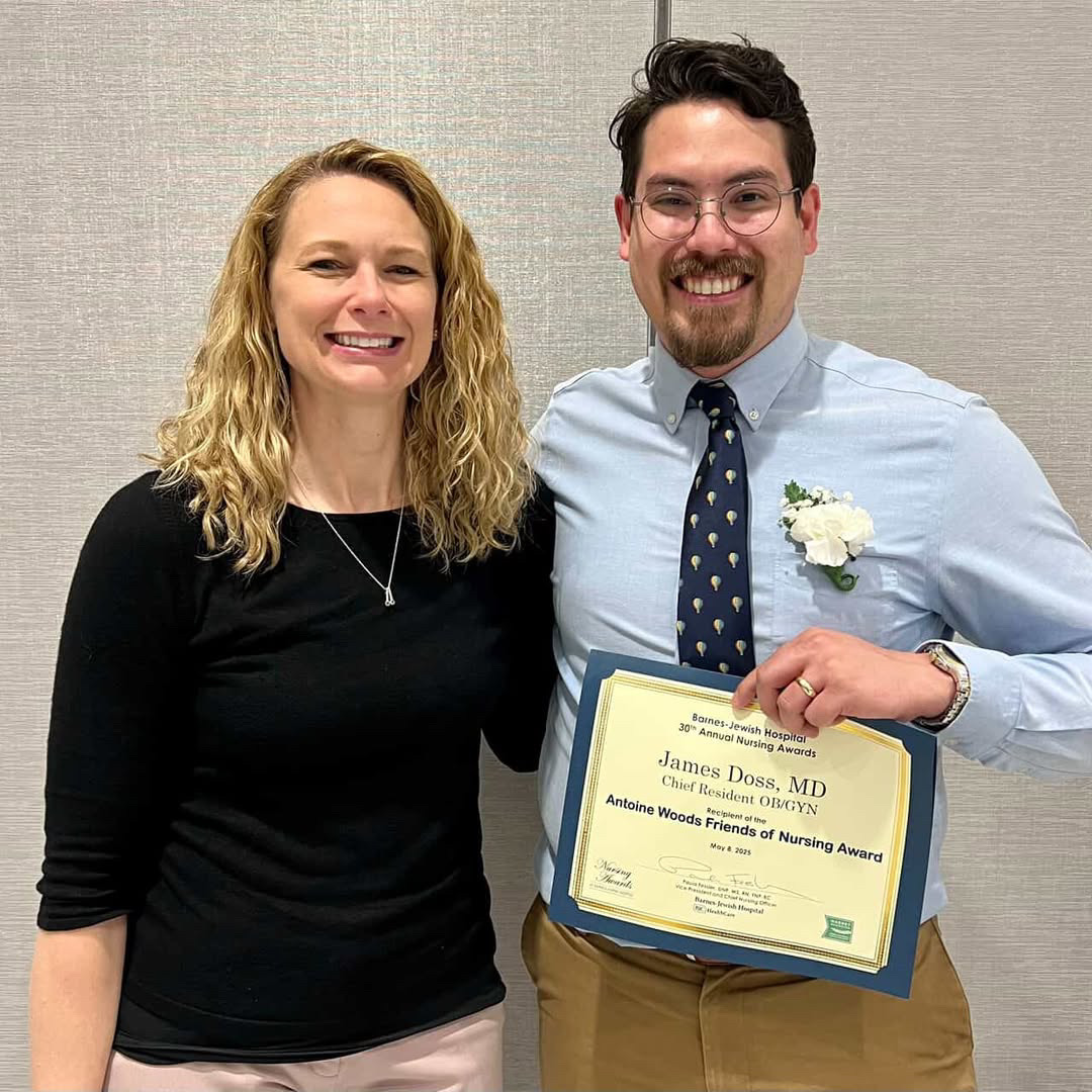 Dr. Doss receives "Friends of Nursing" Award - Obstetrics & Gynecology