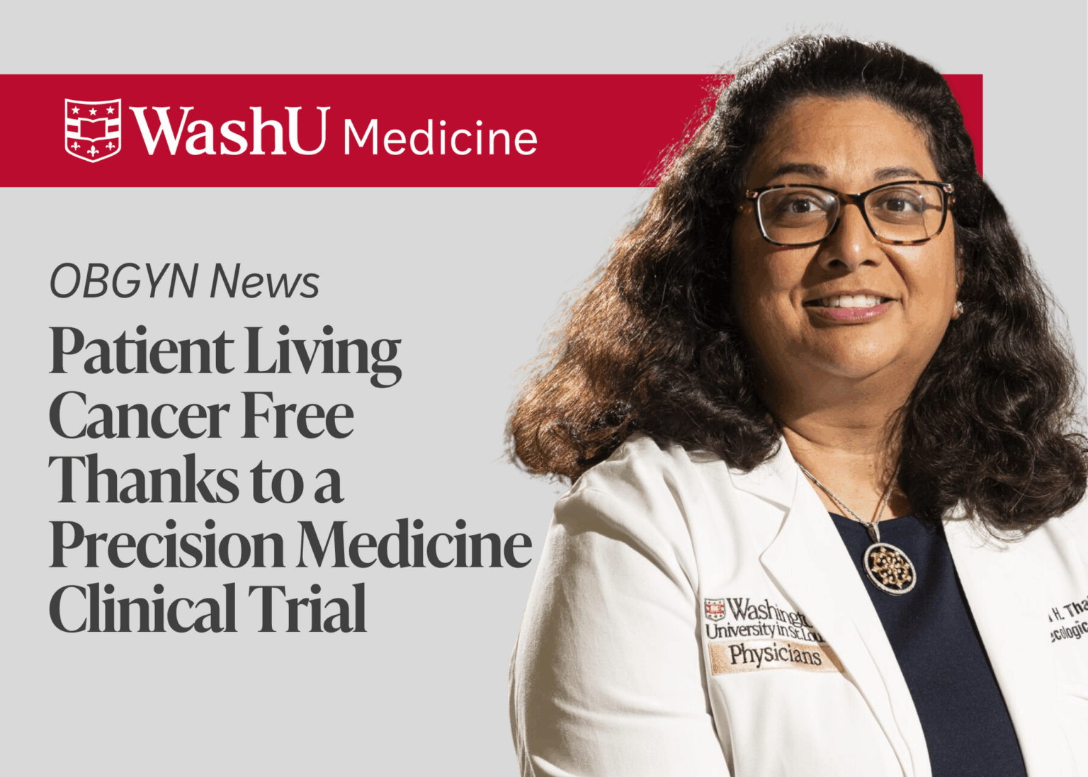 Dr. Thaker Plays Vital Role in Patient Journey - Obstetrics & Gynecology