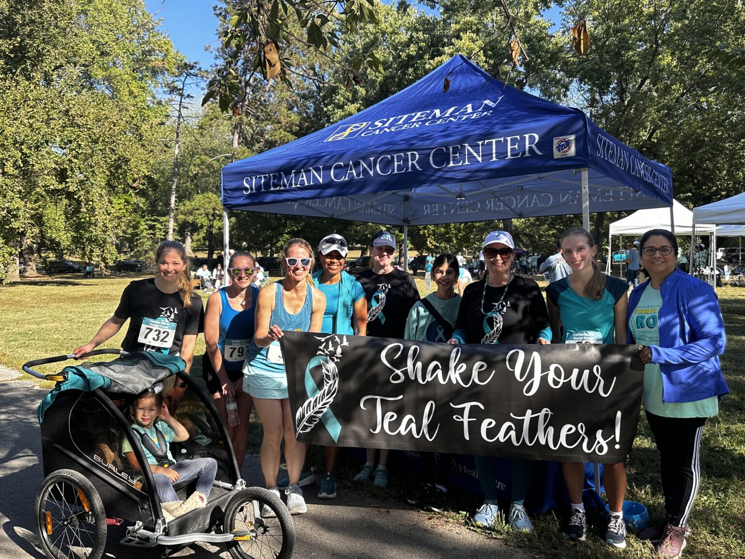 Team Shake Your Teal Feathers Runs for Ovarian Cancer Research ...