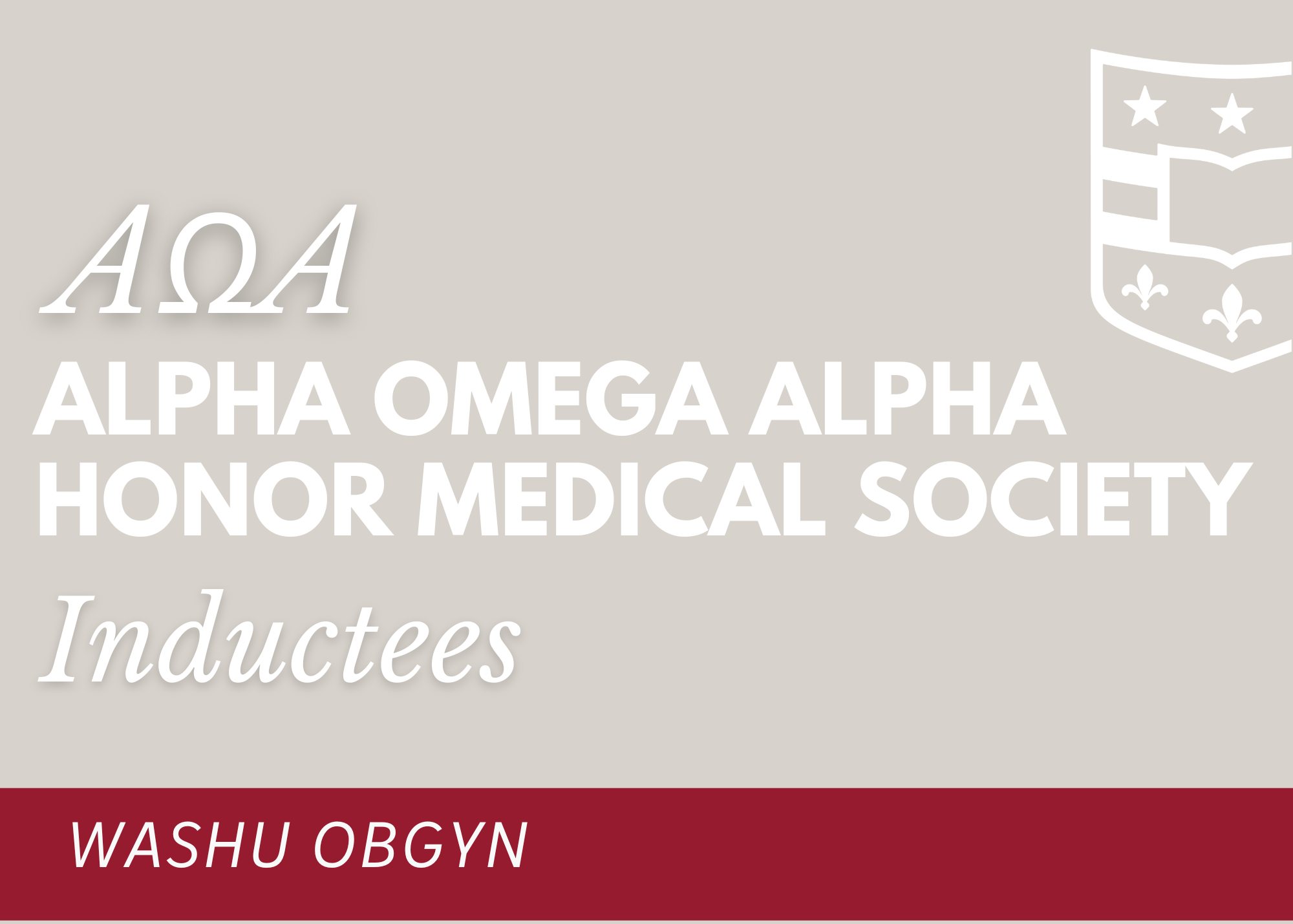 WashU Medicine OBGYN team inducted into the Alpha Omega Alpha Honor ...